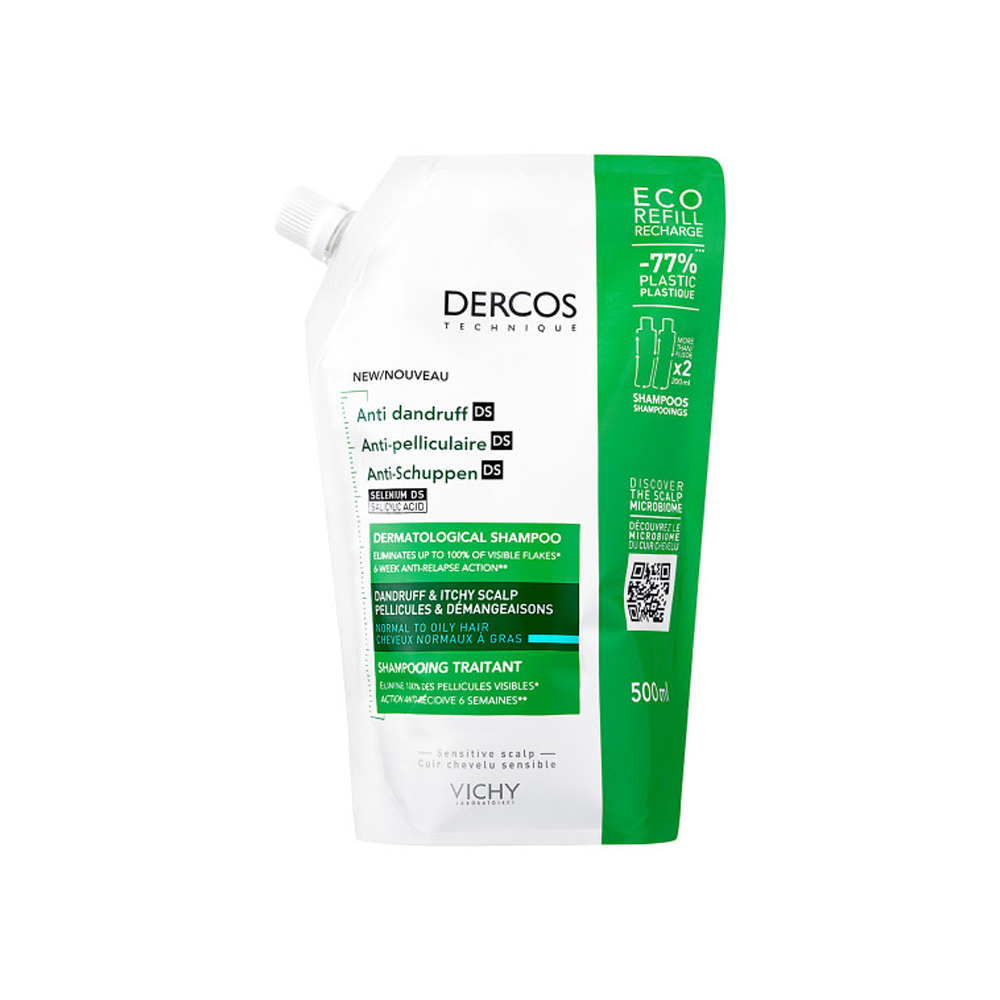 VICHY - DERCOS Shampoo Anti-Dandruff DS (ECO Refill Recharge) - 500ml ...